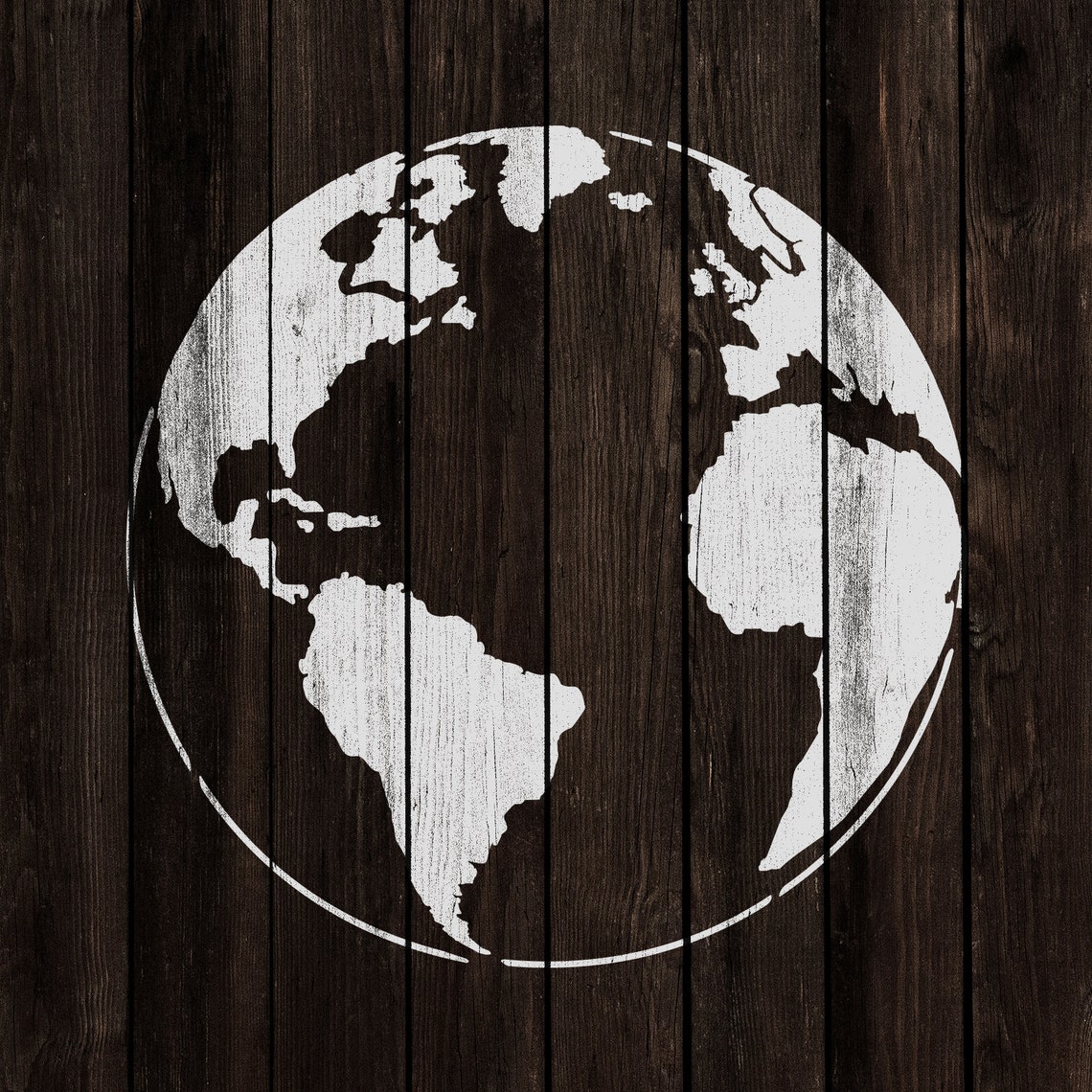 Earth Stencil - Reusable Earth Stencils, Large Earth Stencil, Earth Stencil, Nature Stencils ...