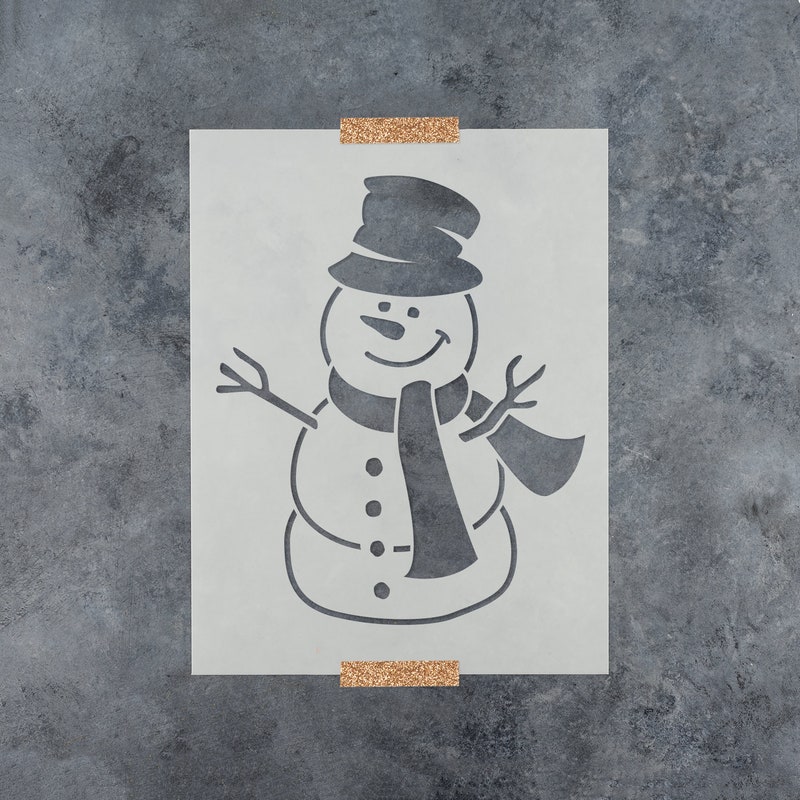 Snowman Stencils - Etsy