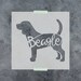 Beagle Dog Mylar Reusable Stencil for DIY Crafts, Pet Art, Animal ...