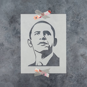 Barack Obama Stencil - Reusable DIY Craft Stencils of Barack Obama ...