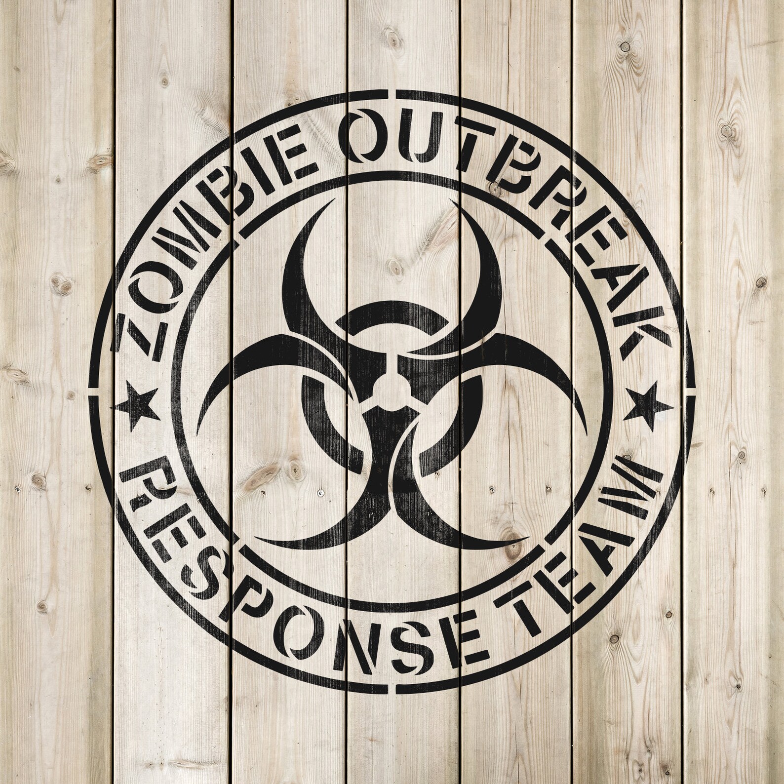 Zombie Outbreak Stencil for Halloween Crafts, Monster, Undead, Spooky ...