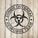 Zombie Outbreak Stencil - Zombie Stencil, Outbreak Stencil, Halloween ...