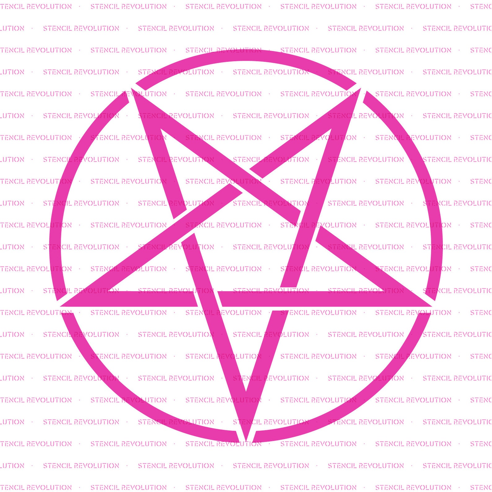 Pentacle Stencil Reusable Pentacle Stencil Large Pentacle - Etsy