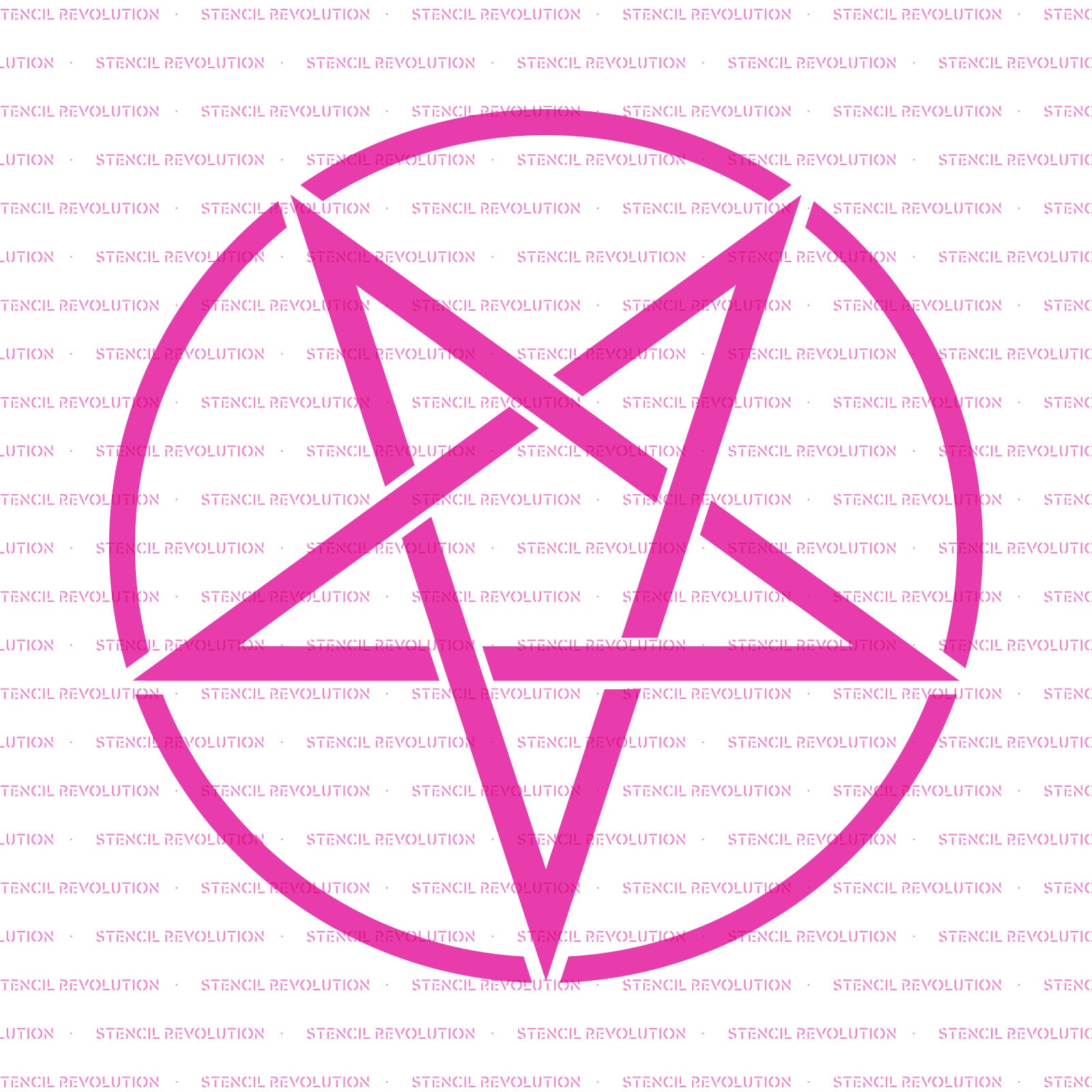 Pentacle Stencil Reusable Pentacle Stencil Large Pentacle - Etsy