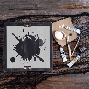 Blood Splatter Stencil - Reusable Blood Splatter Stencils, Large Blood ...