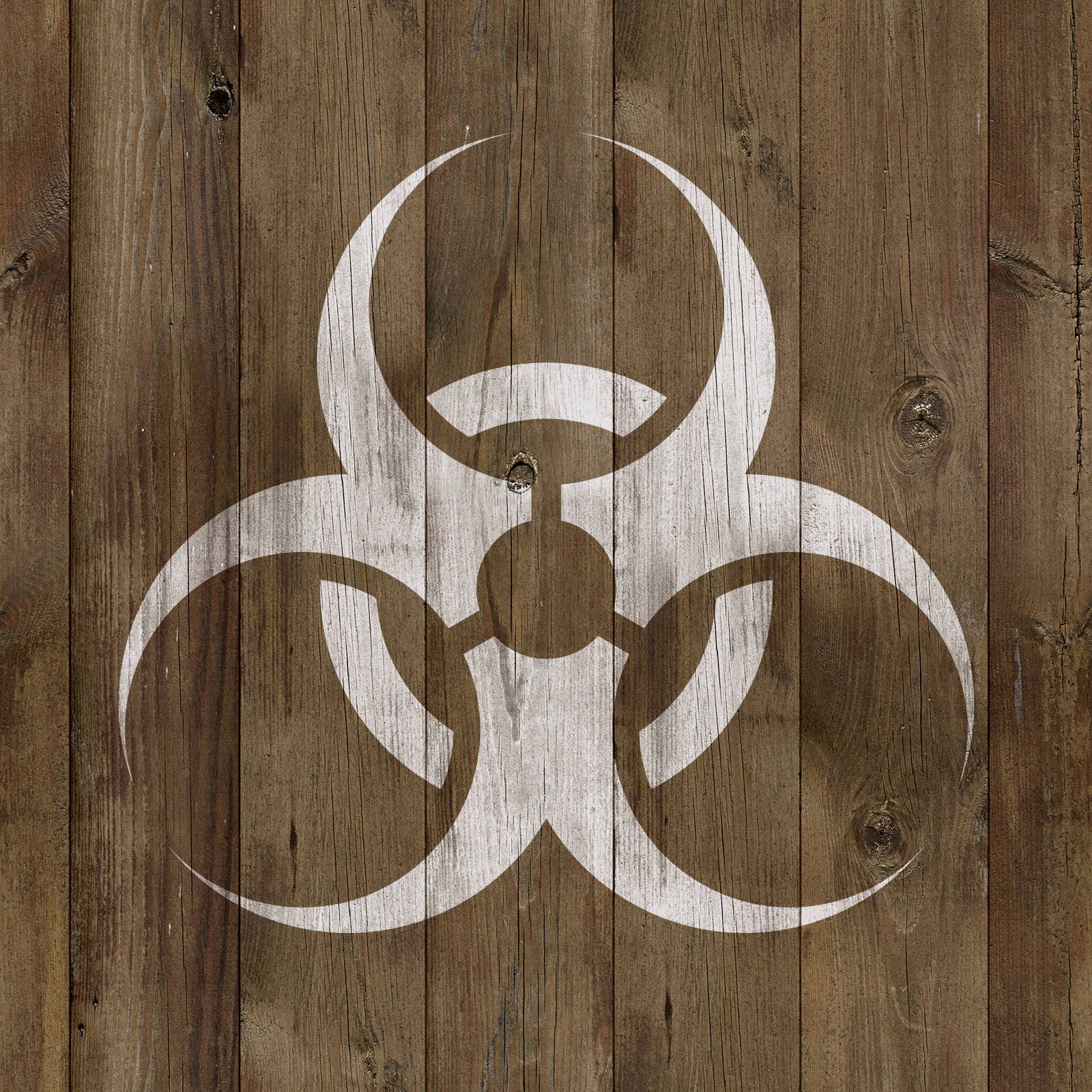 Biohazard Stencil - Reusable Biohazard Stencils, Large Biohazard ...