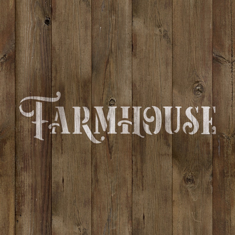 Rustic Farmhouse Stencil Farmhouse Stencils for Signs - Etsy