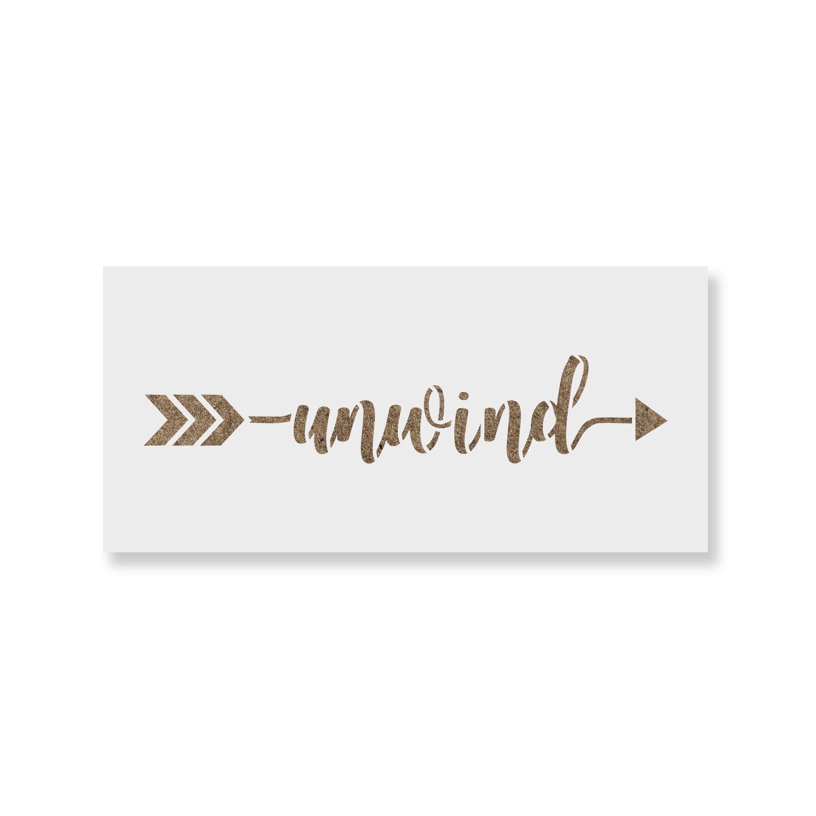 Unwind Arrow Stencil Sign Stencil Arrow Stencils Stencil - Etsy