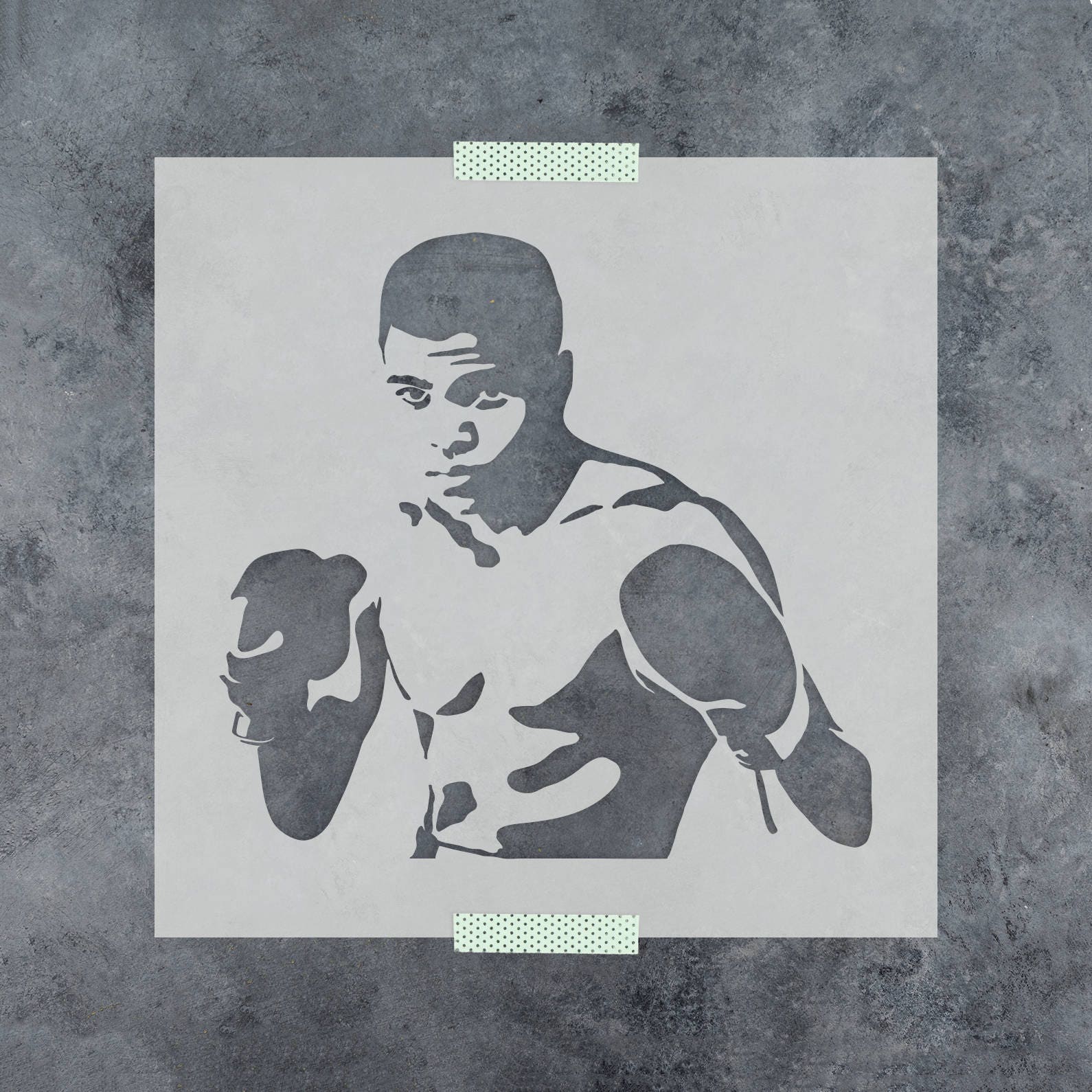 Muhammad Ali Stencil
