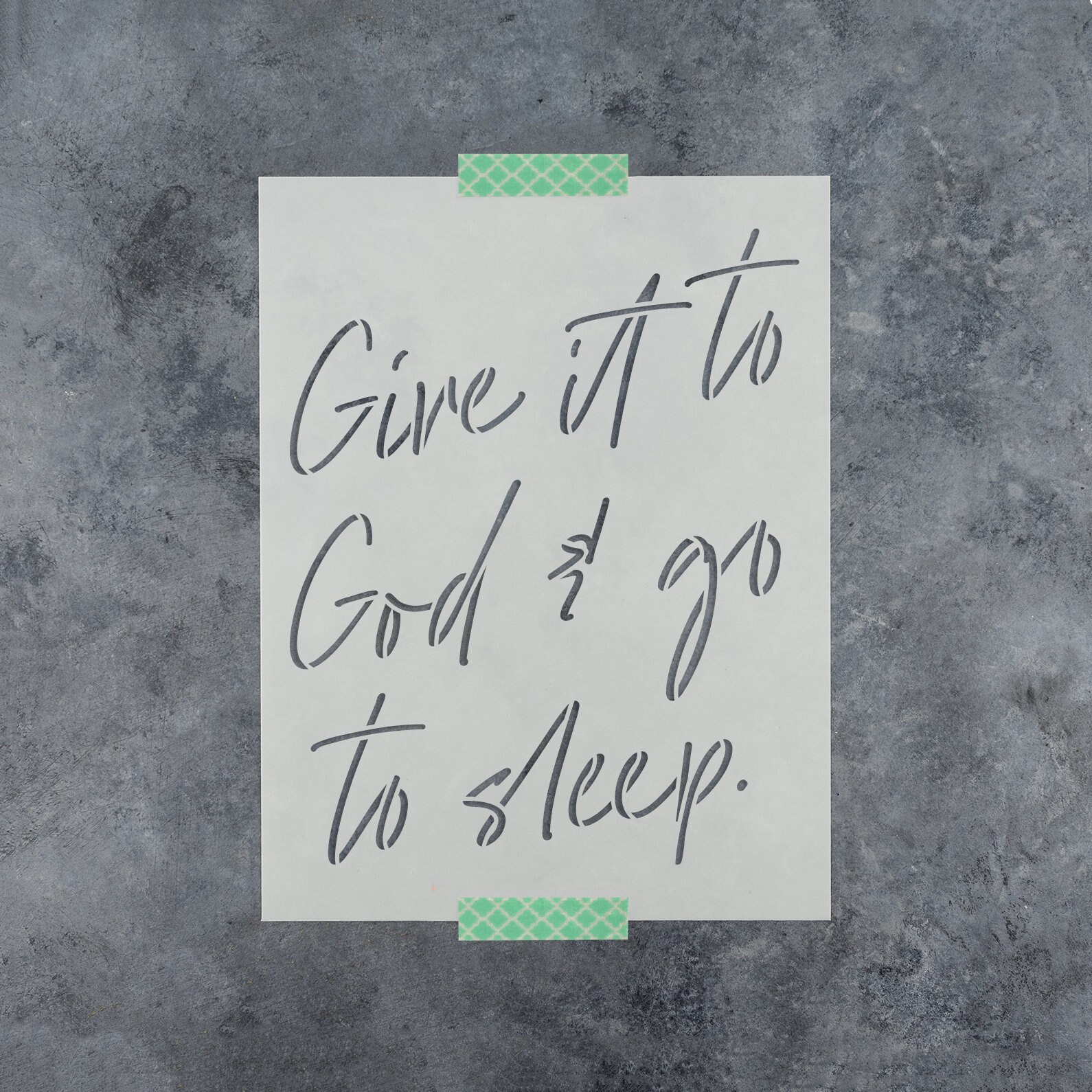 Give It to God Stencil God Stencils for Crafts Religious - Etsy