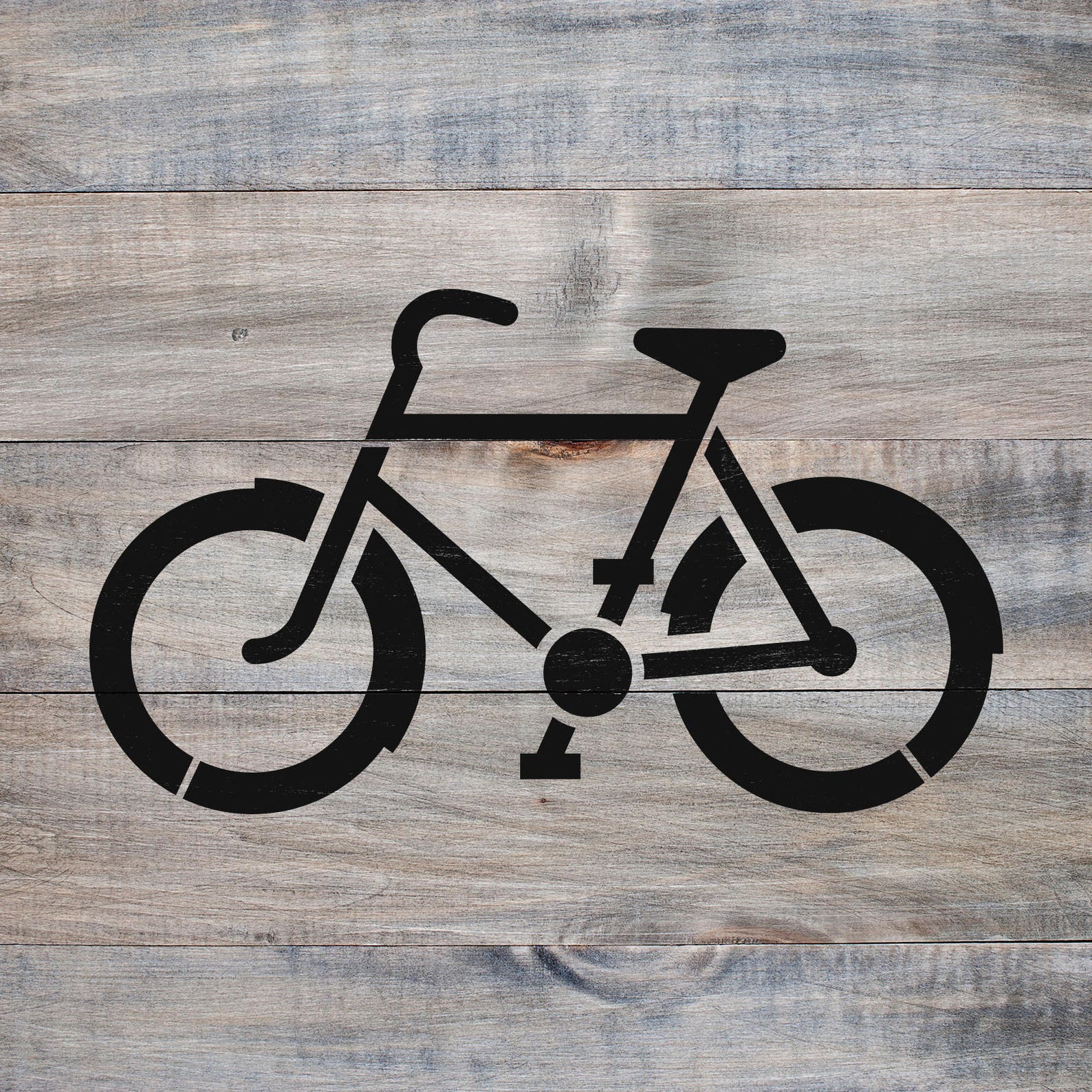 Bike Stencil - Reusable Bike Stencils, Large Bike Stencil, Bike Lane ...