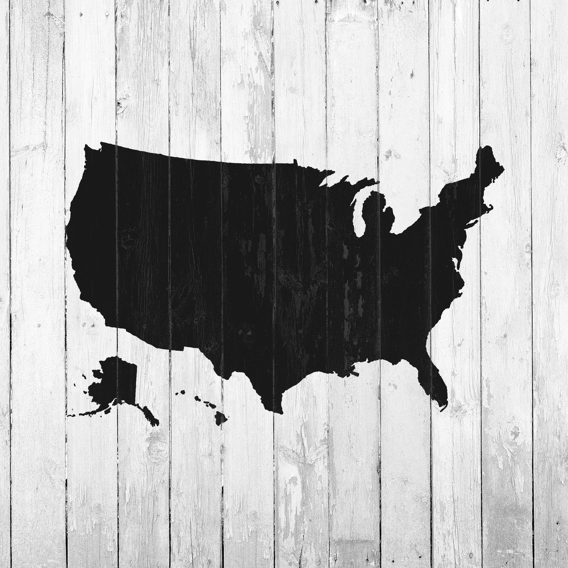United States Map Stencil Us Map Stencil Stencil Us Map - Etsy