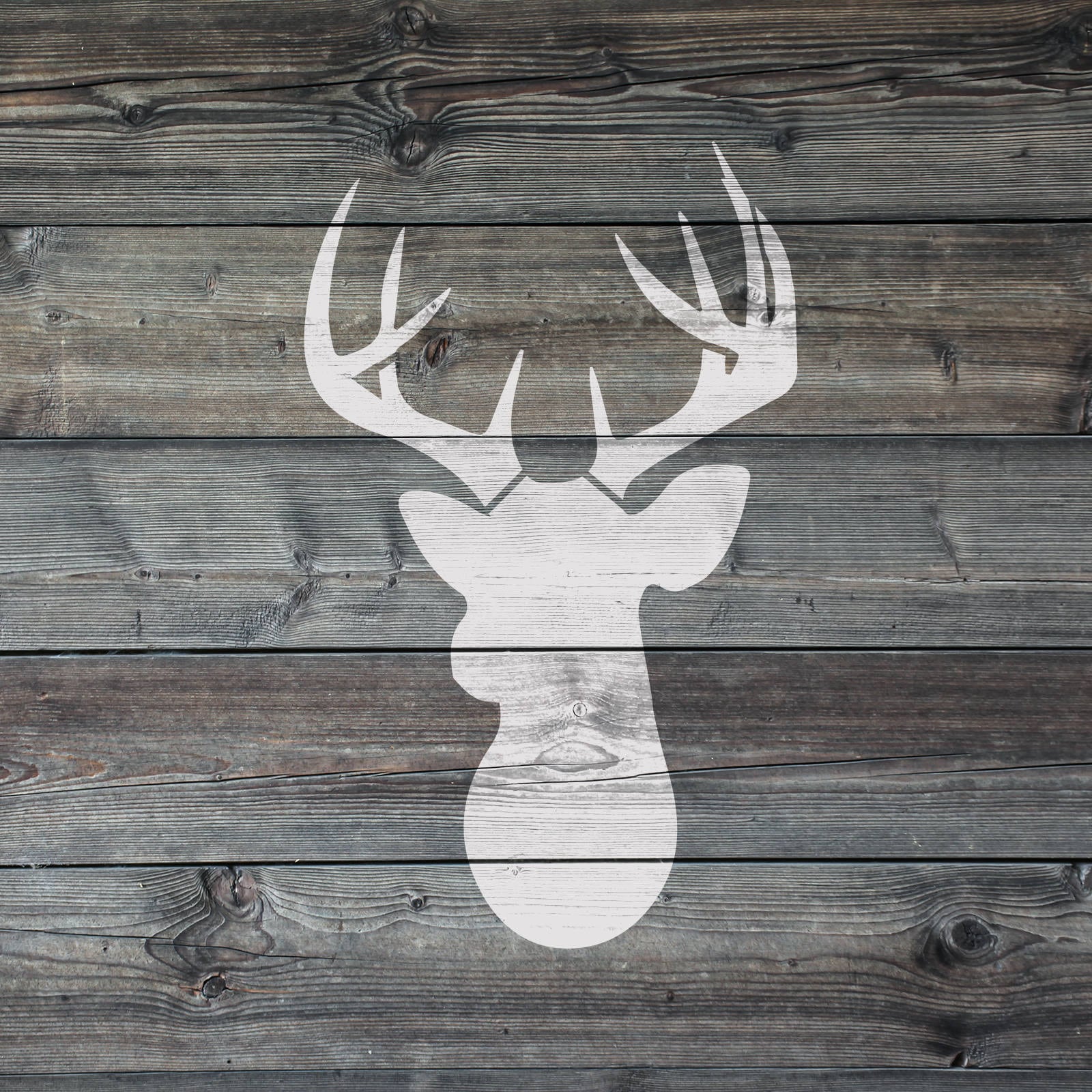 Buck Stencil Buck Stencils Stencil of Buck Antler Stencil - Etsy