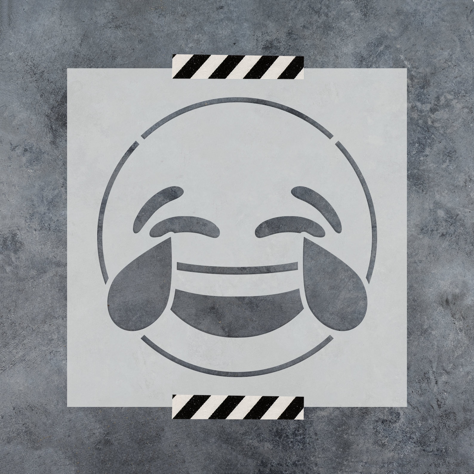 Emoji Cry Laughing Stencil Emoji Stencils for Painting - Etsy