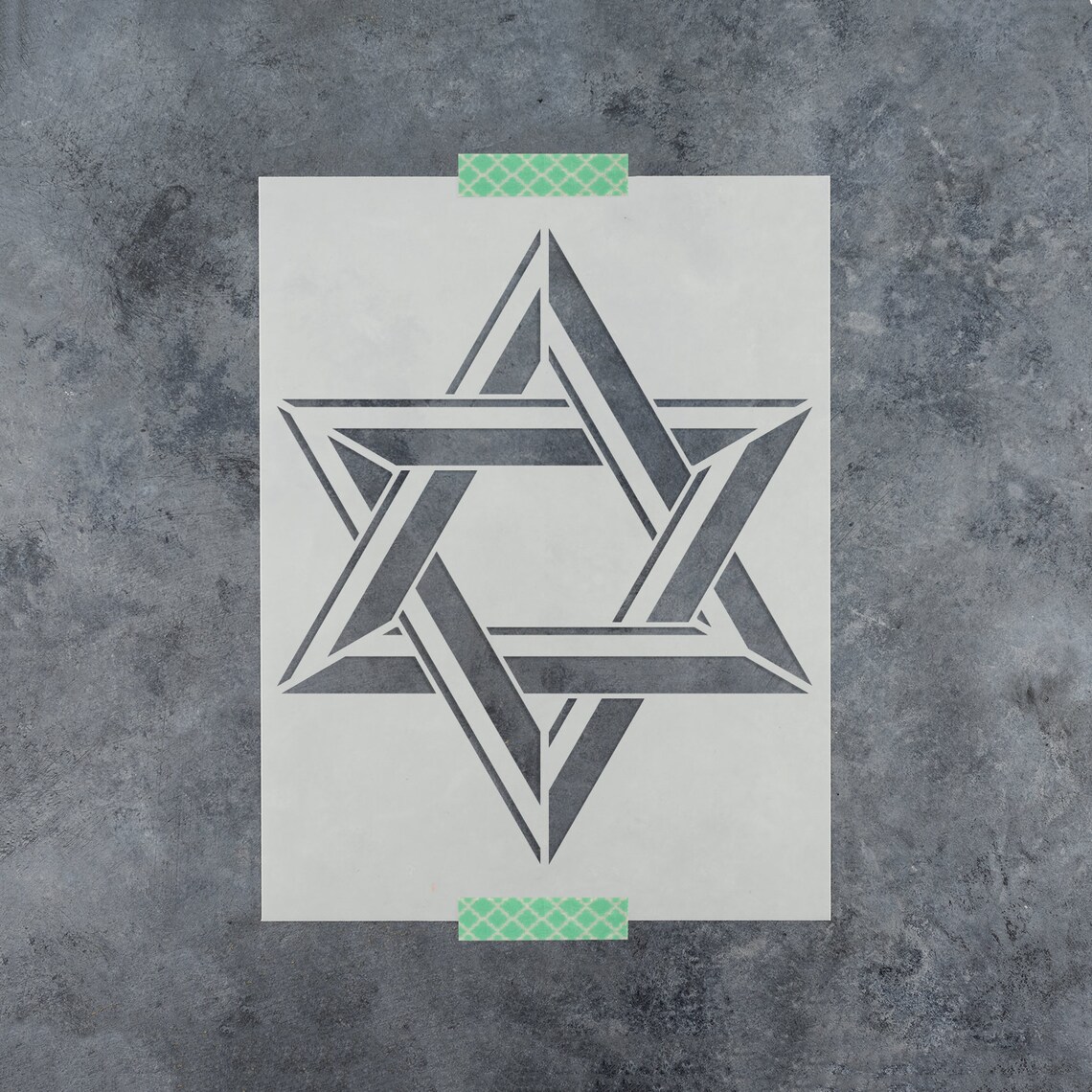 Star of David Stencil for Jewish Hanukkah Hebrew Religion Faith ...