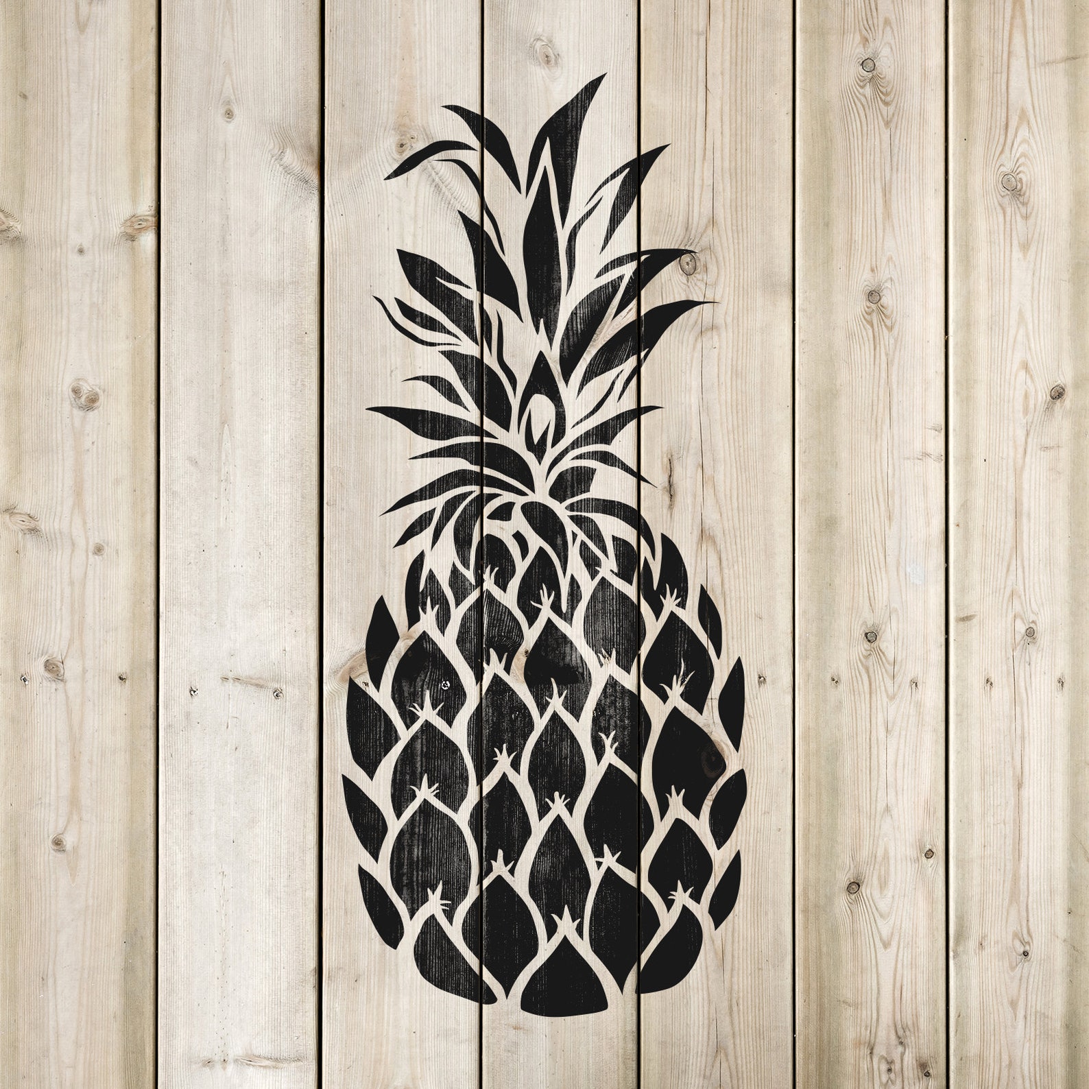 Pineapple Stencil, Large Pineapple Stencils, DIY, Stencil Pineapple ...