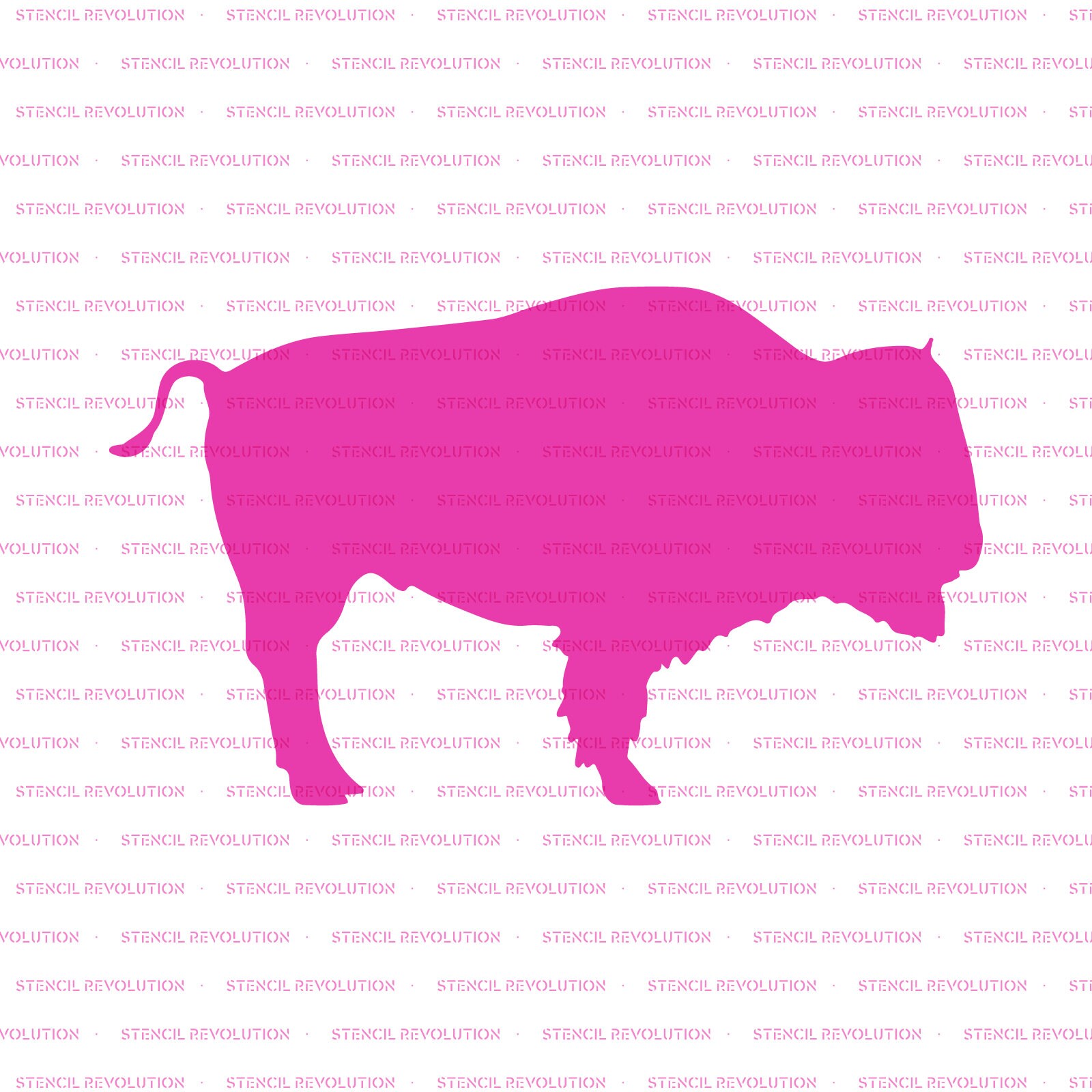 Bison Stencil Bison Stencils Bison Silhouette Bison Art - Etsy