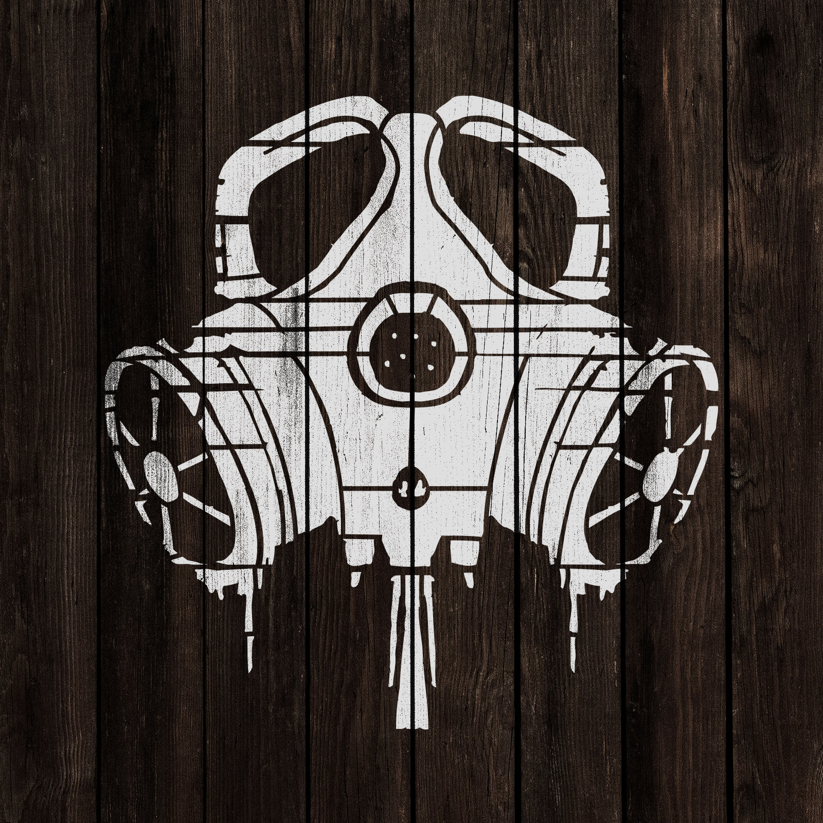 Gas Mask Stencil Reusable Stencils for Painting Create DIY - Etsy