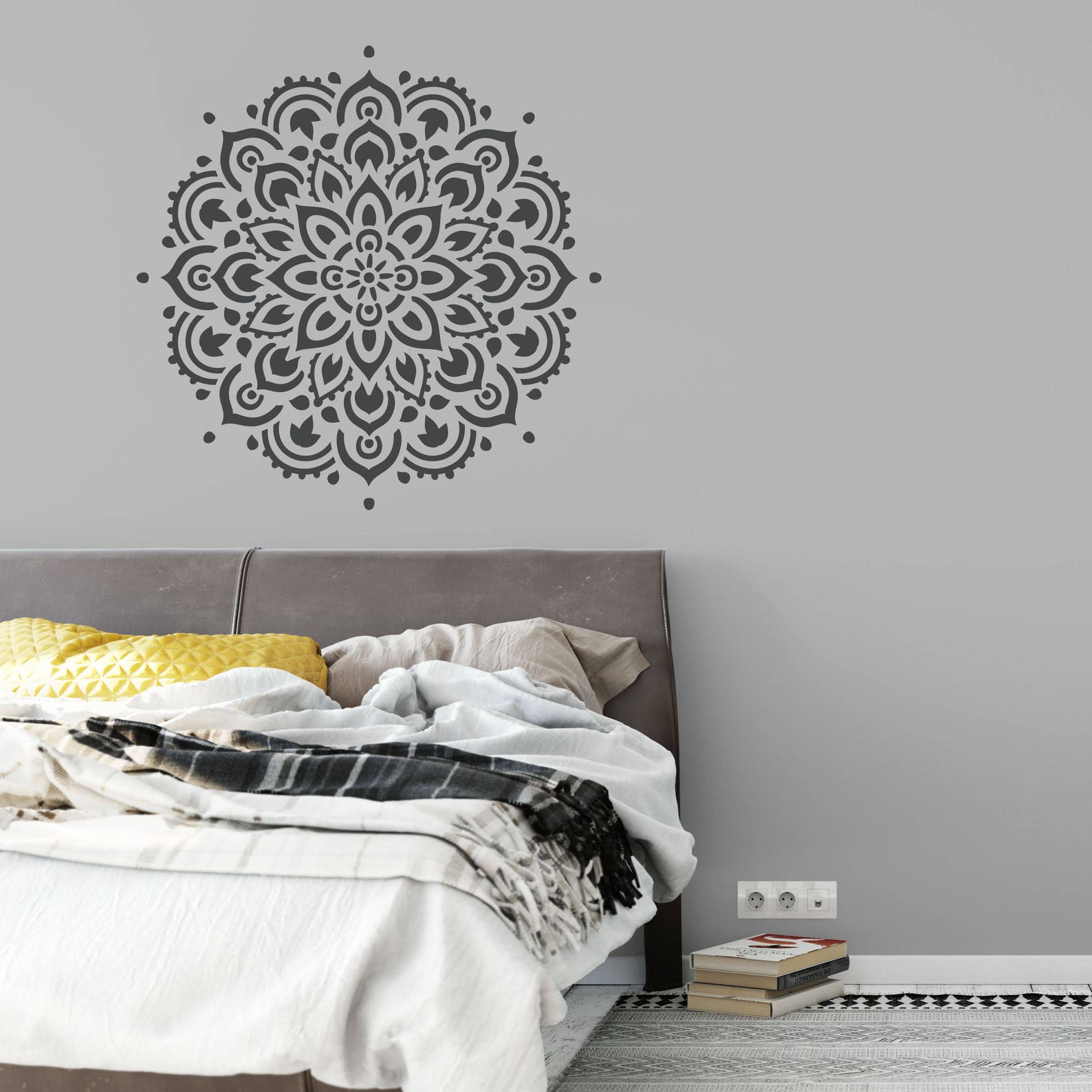 Mandala Stencil Large Mandala Stencil Mandala Wall Stencil - Etsy