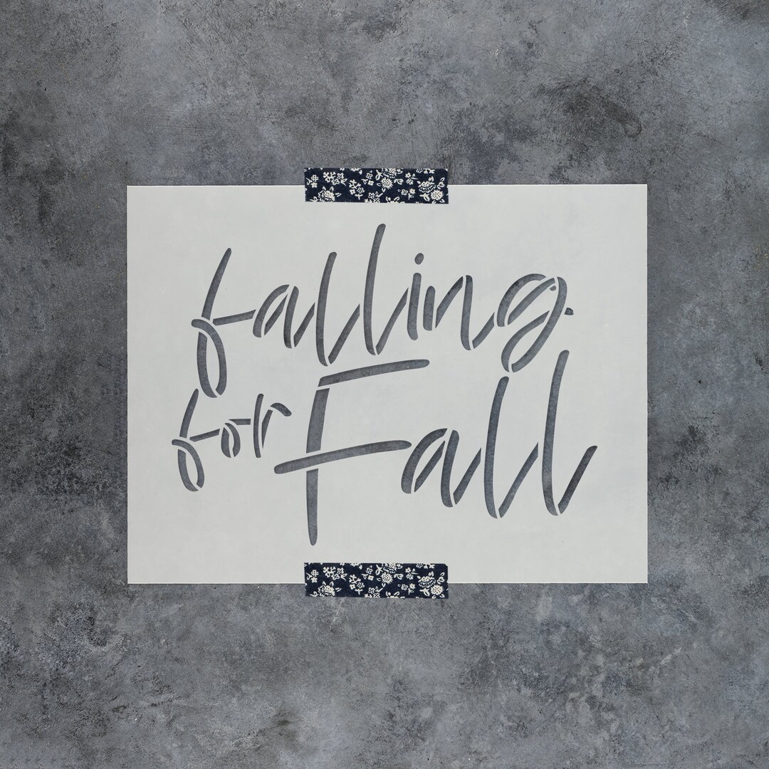 Falling for Fall Stencil - Fall Stencils for Painting, Fall Wall ...