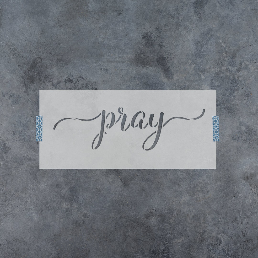 Pray Stencil - Pray Stencils for Crafts, Pray Stencil Designs ...