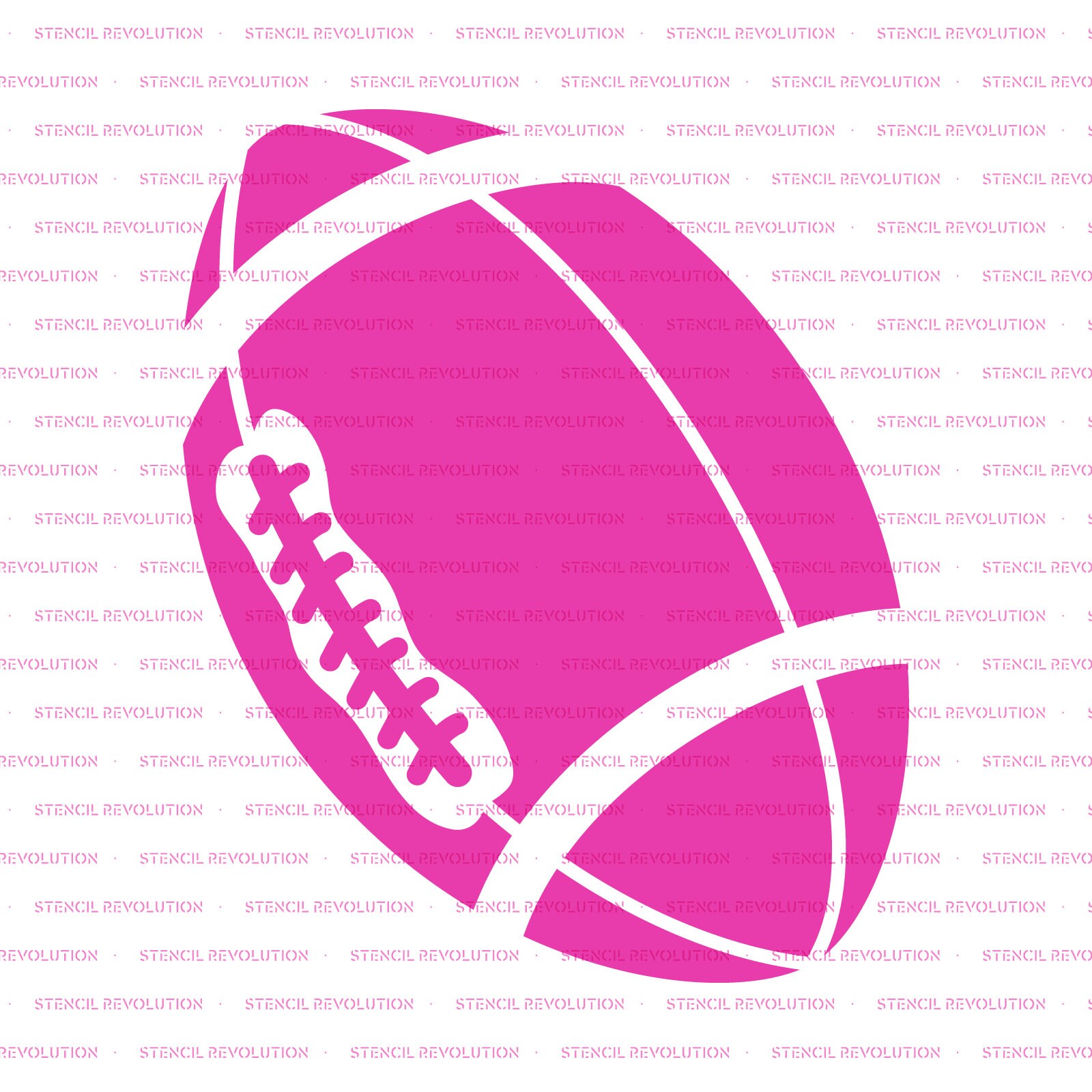 Football Stencil for Painting With Sports, Athlete, Team, and Fans ...