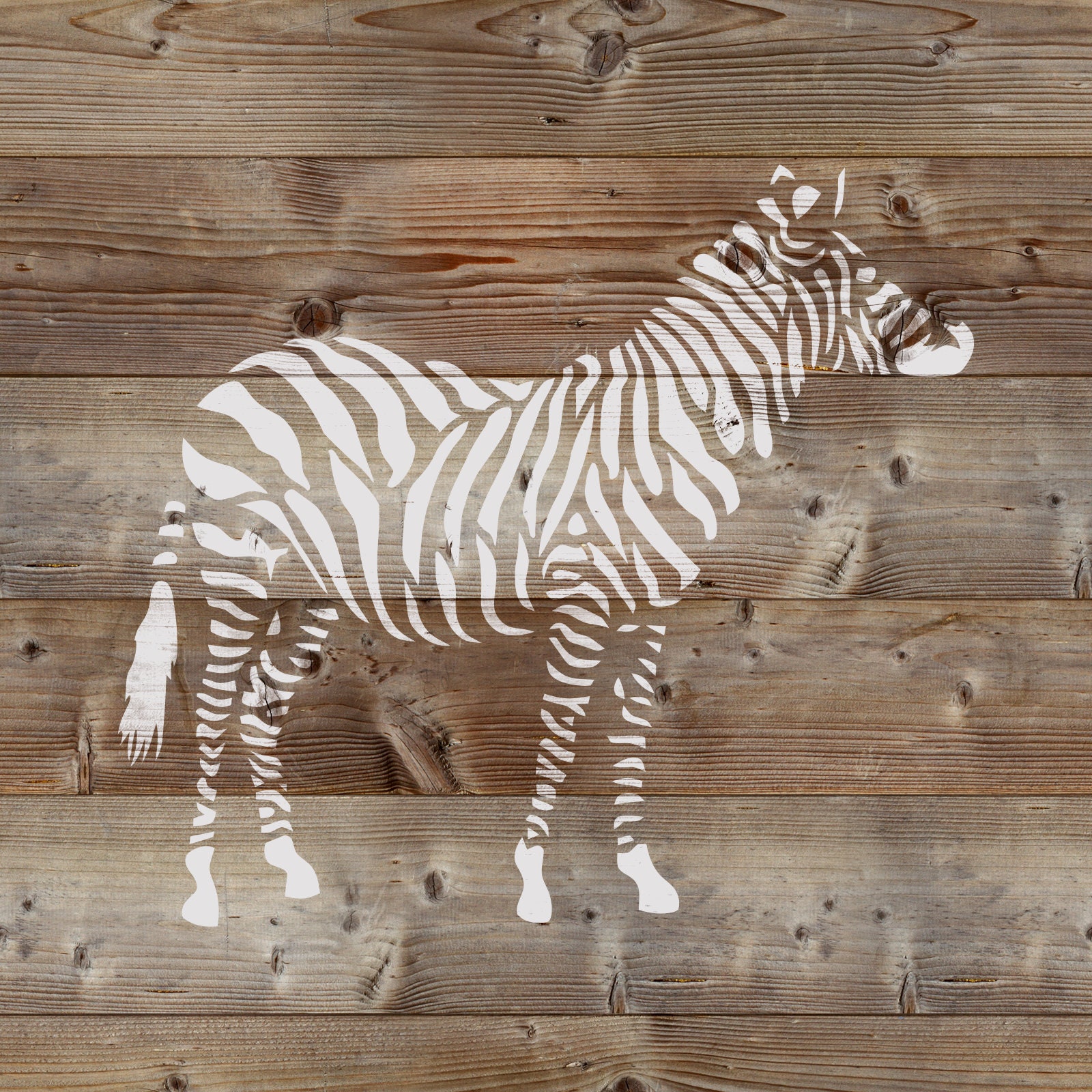 Zebra Stencil - Reusable Zebra Stencils, Large Zebra Stencil, Zebra ...