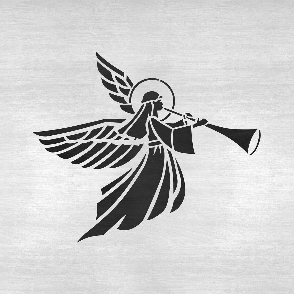 Christmas Angel Stencil - Craft Stencils Christmas Angel, Christmas ...