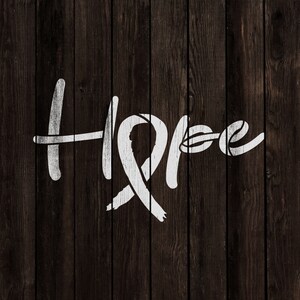 Hope Ribbon Stencil - Reusable Stencils for Painting - Create DIY Hope ...