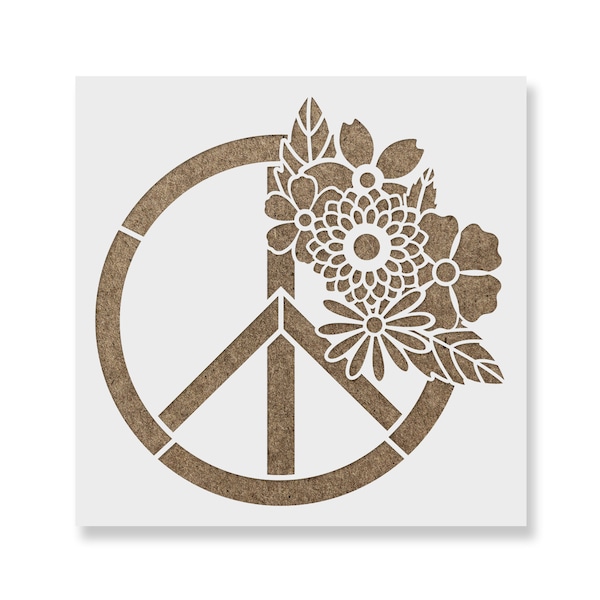Peace Sign Stencil - Etsy