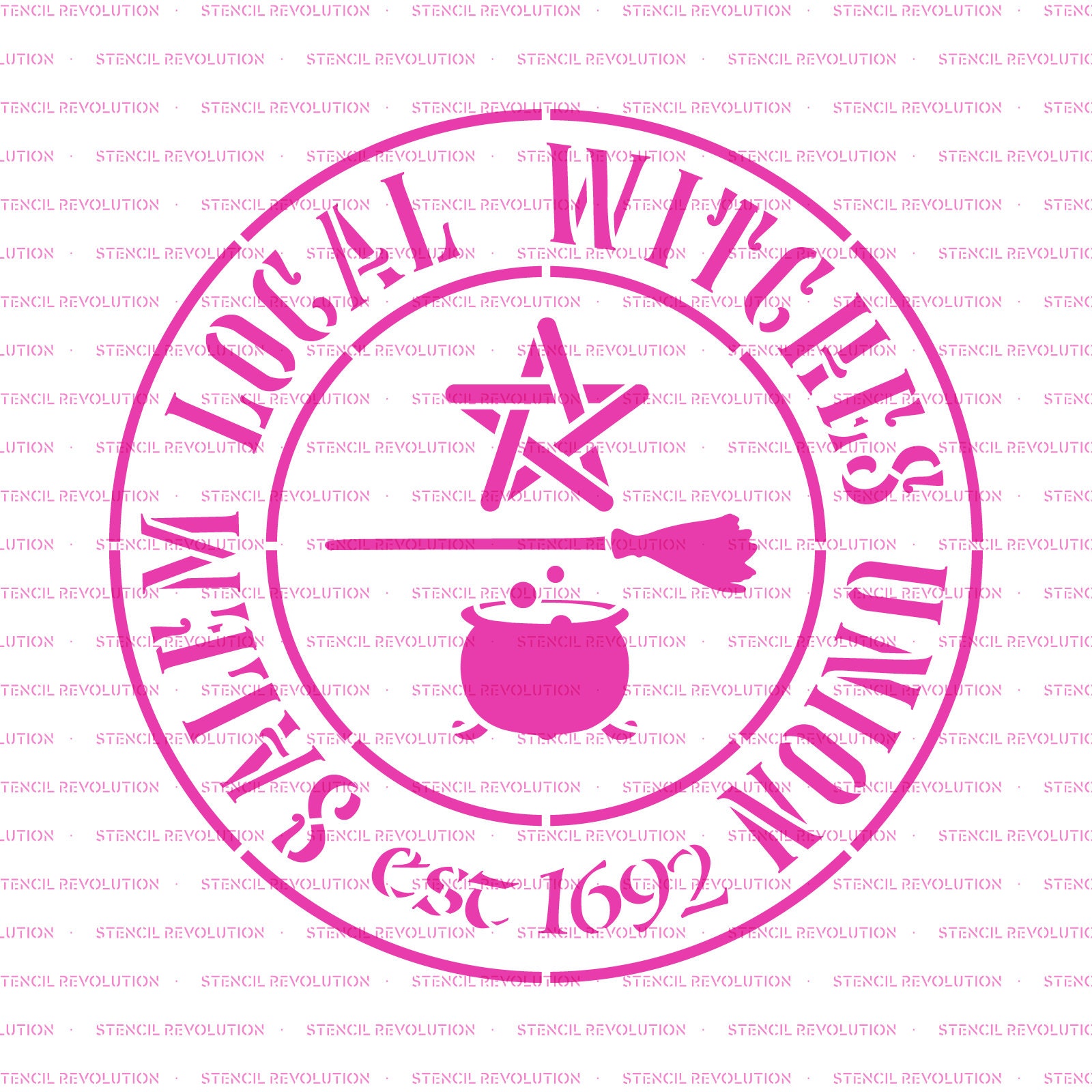 Salem Local Witches Union Stencil Durable & Reusable Mylar - Etsy