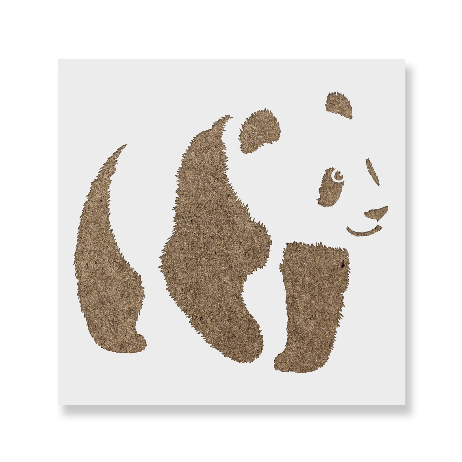 Panda Stencil Reusable Panda Stencil Template Panda - Etsy