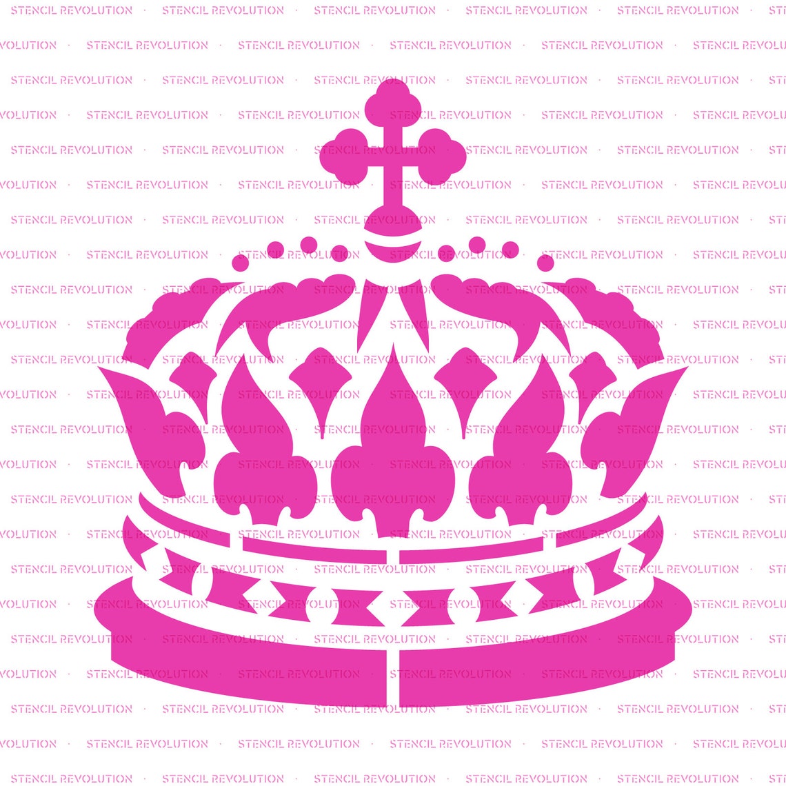 Queen Crown Stencil Crown Stencil Queen Stencil Crown - Etsy