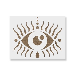 Puipuiga Evil Eye Stencil - Evil Eye Stencils for Painting, Evil Eye ...