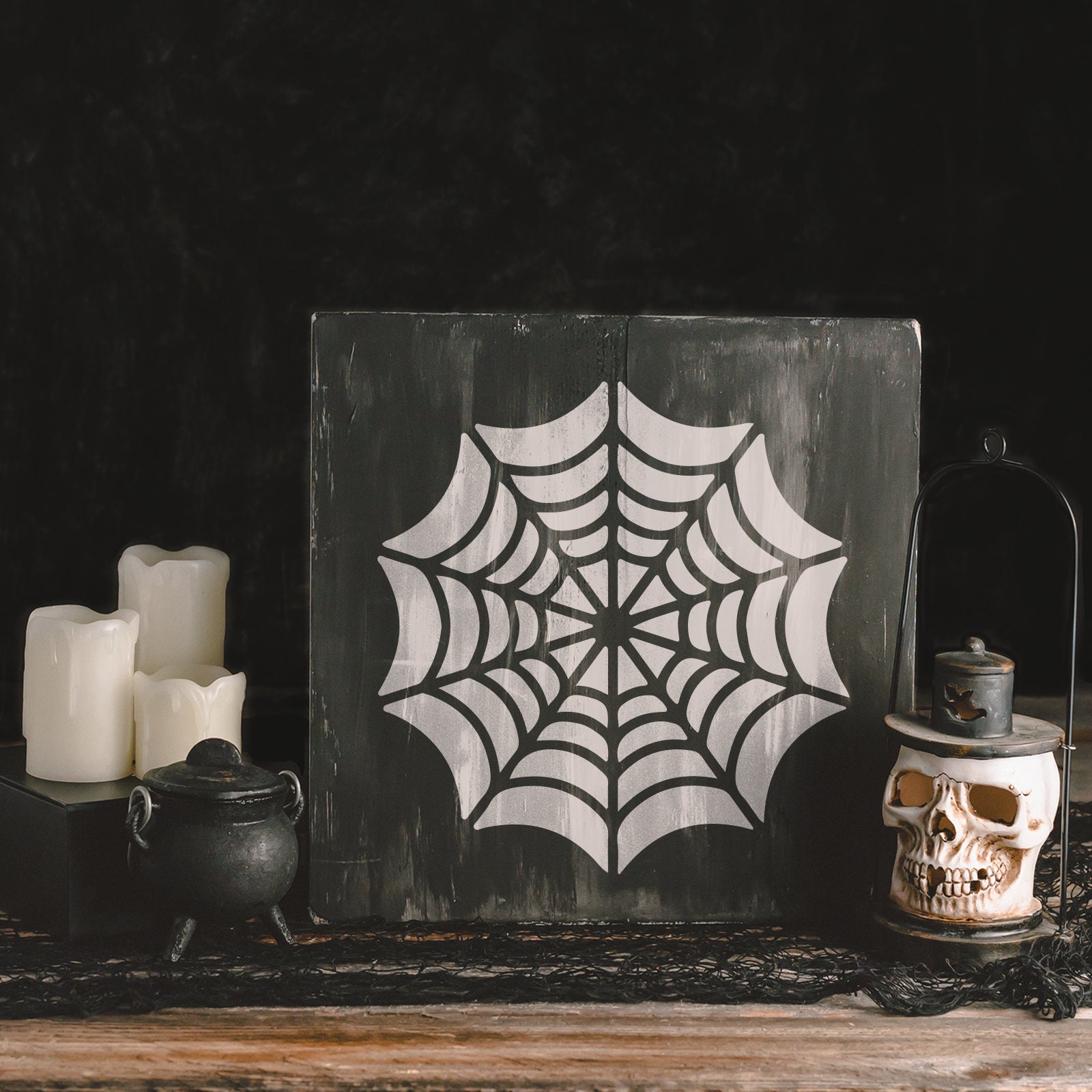 Spider Web Stencil Crafting Spider Web Stencils Large - Etsy
