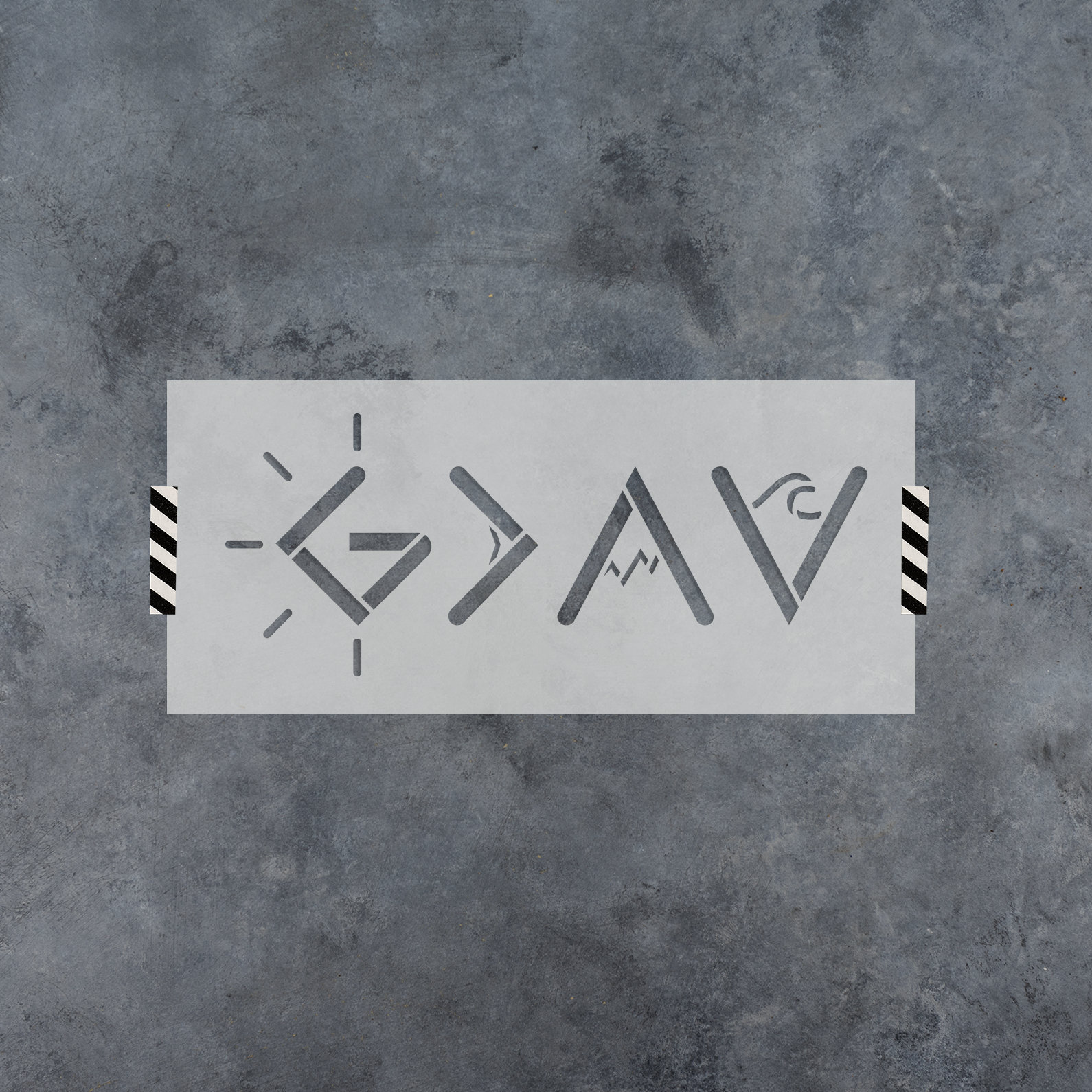 God is Greater Stencil Greater Stencil Mini Stencils God - Etsy