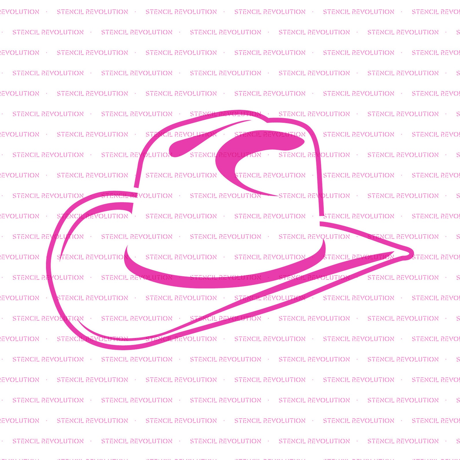 Cowboy Hat Stencil Reusable Cowboy Hat Stencils Large - Etsy