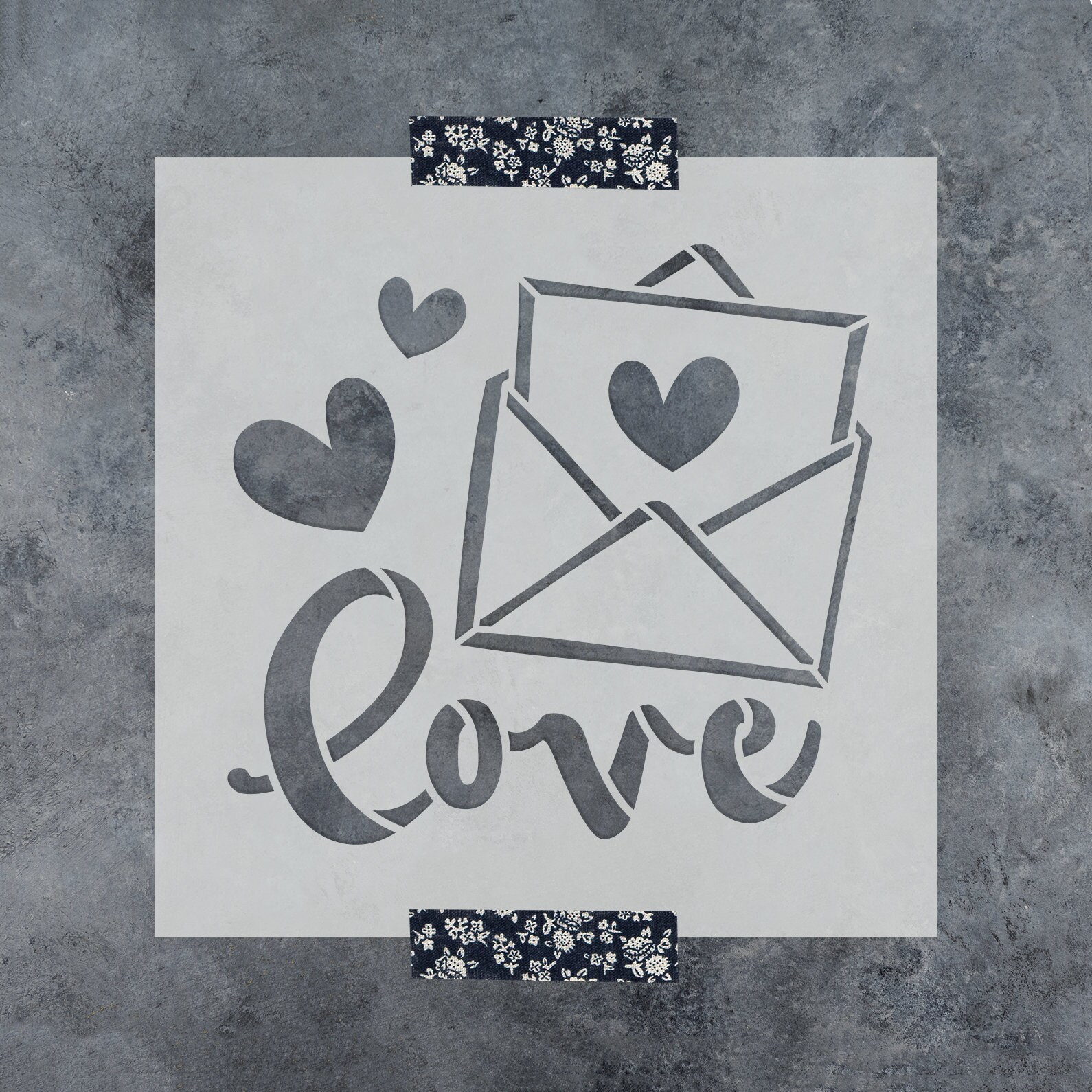 Love Stencil Letters
