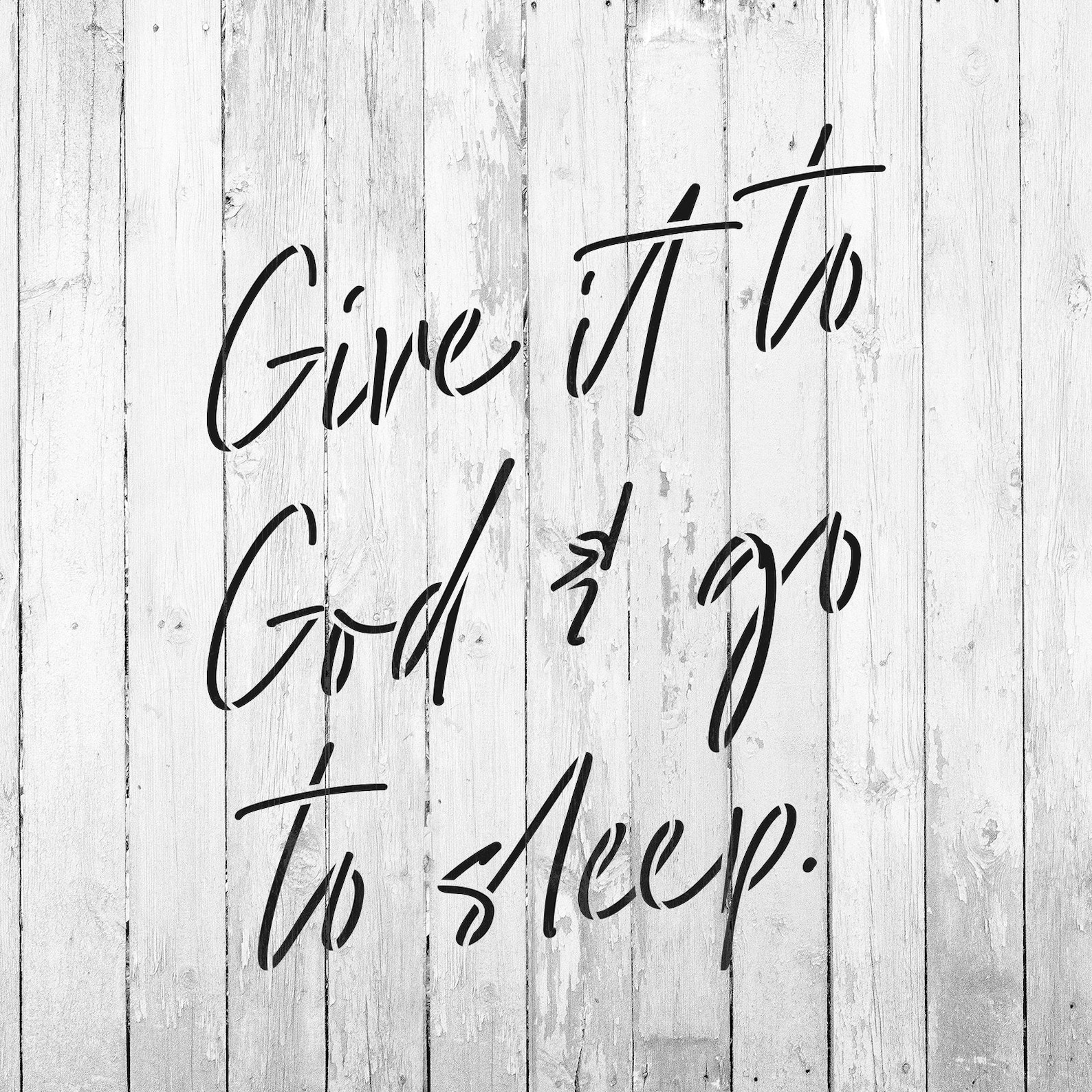 Give It to God Stencil God Stencils for Crafts Religious - Etsy