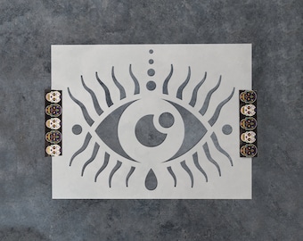 The All Seeing Eye Stencil-reusable Eye Stencil-art Stencil craft ...