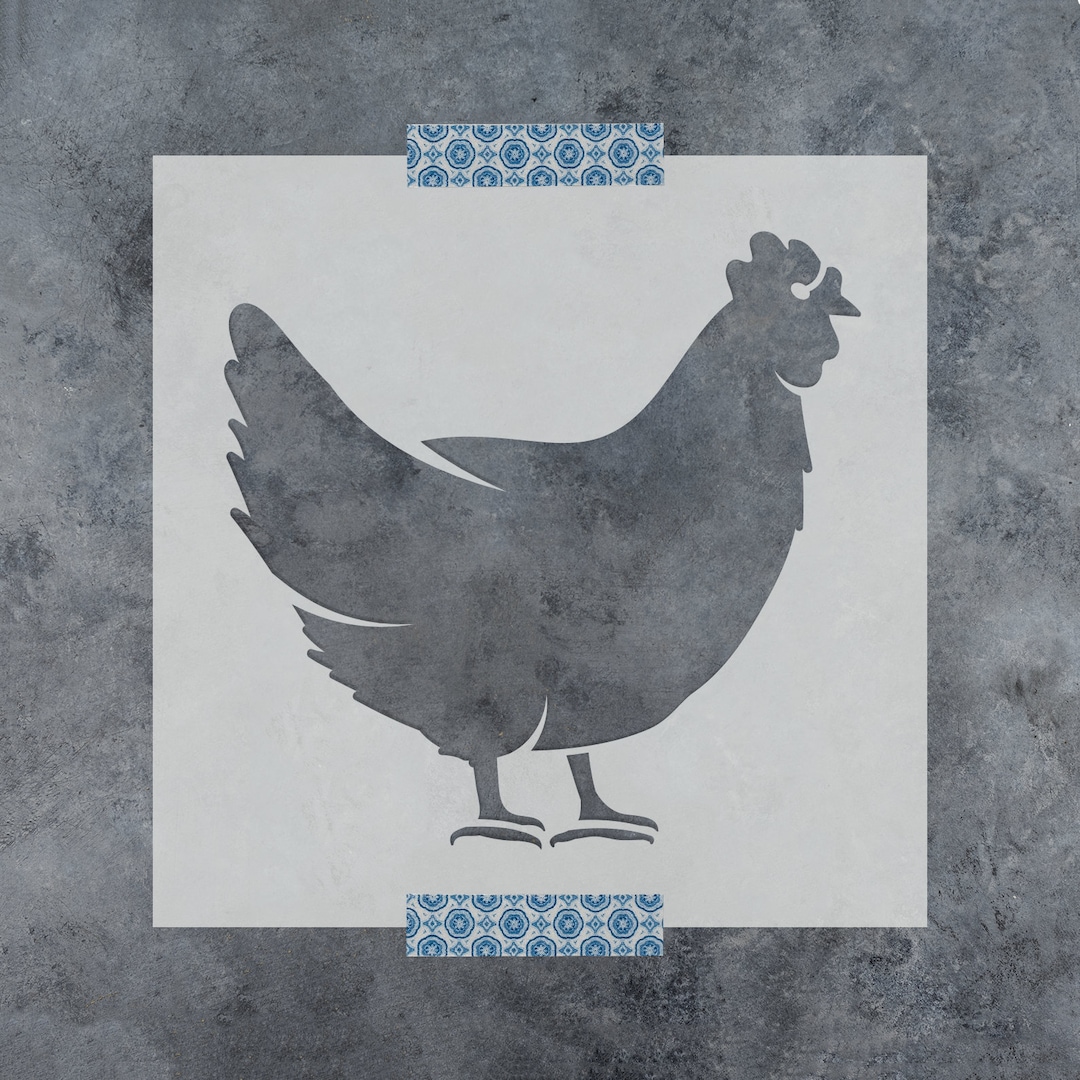Chicken Stencil - Reusable Chicken Stencils, Large Chicken Stencil ...