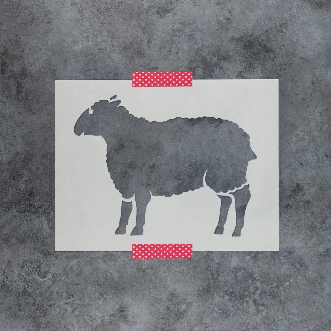 Sheep Stencil - Large Sheep Stencils, Sheep Stencil Designs, Animals ...