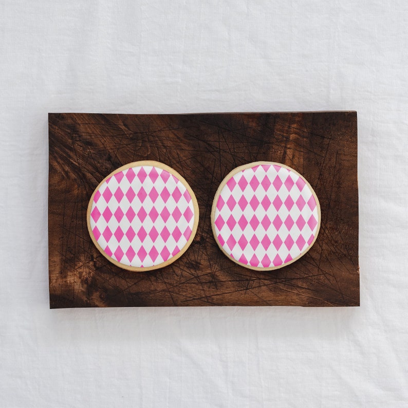 Harlequin Cookie Stencil for Baking, Airbrush, Icing, Decorating, PYO ...