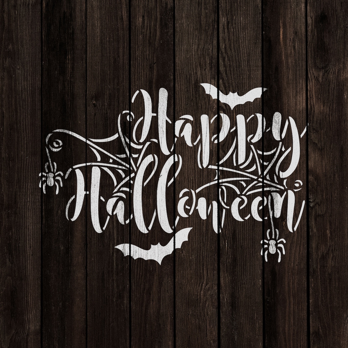 Happy Halloween Wicked Stencil Template Mylar Reusable Stencils for ...