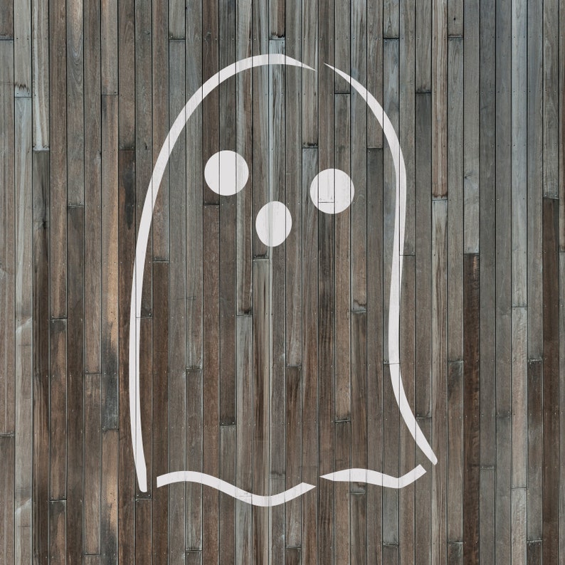 Ghost Stencil for Painting, DIY Ghost Stencils for Walls, Halloween ...