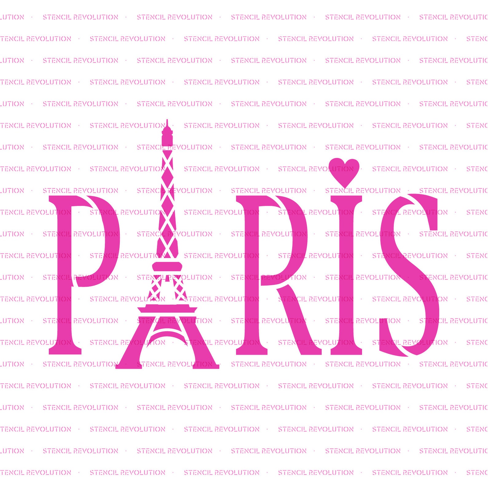 Paris Stencil - Eiffel Tower Stencil, Paris Stencils, France Stencil ...