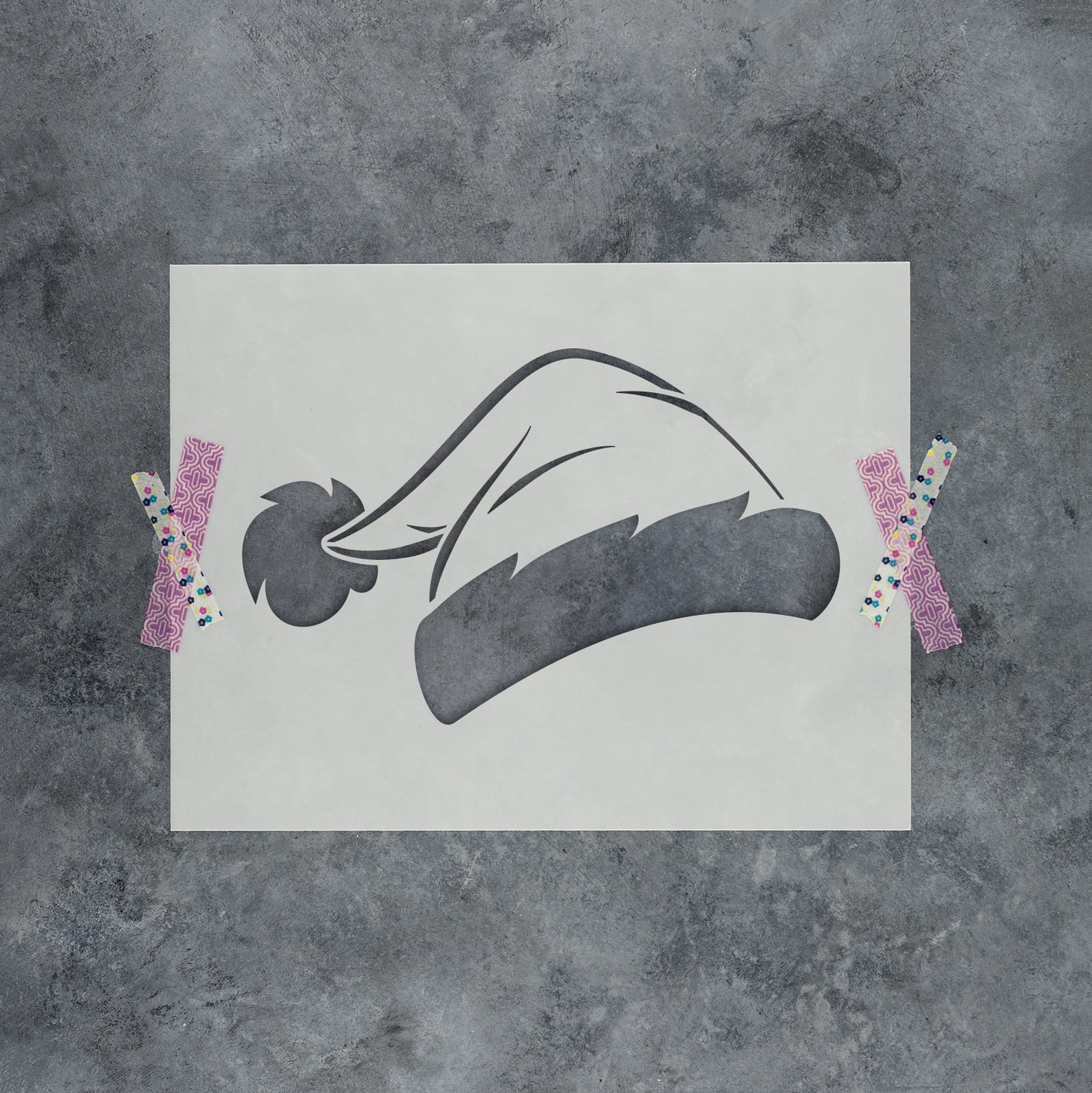 Santa Hat Stencil Large Santa Hat Stencil Santa Hat - Etsy