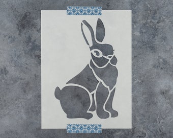 Rabbit Stencil - Etsy