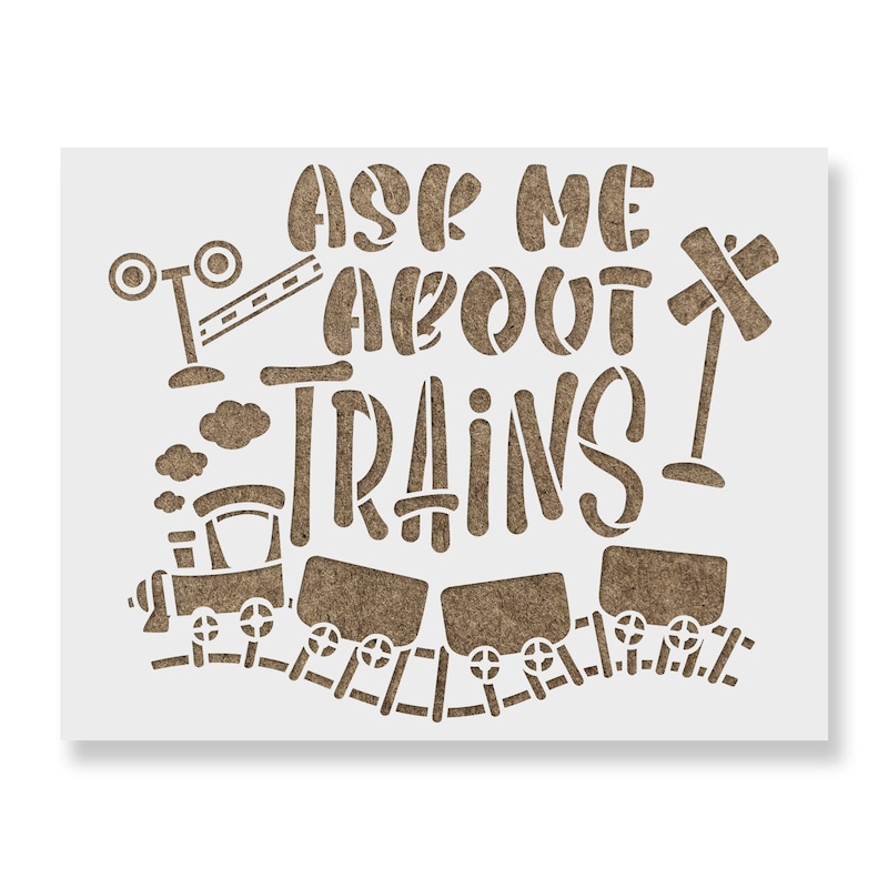 Train Stencil - Etsy