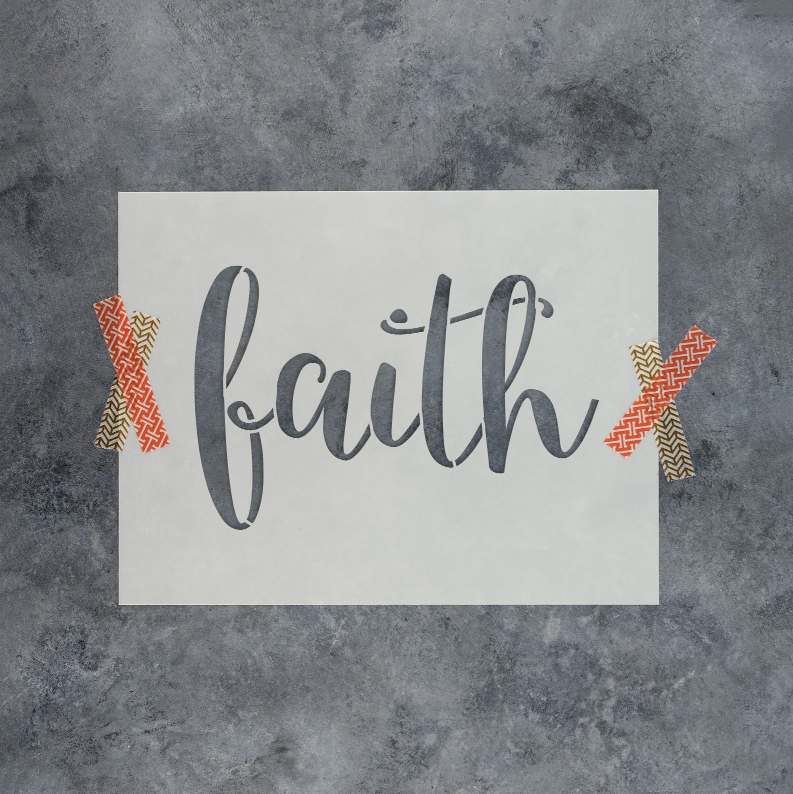 Faith Stencil Reusable DIY Craft Stencils of the Word - Etsy